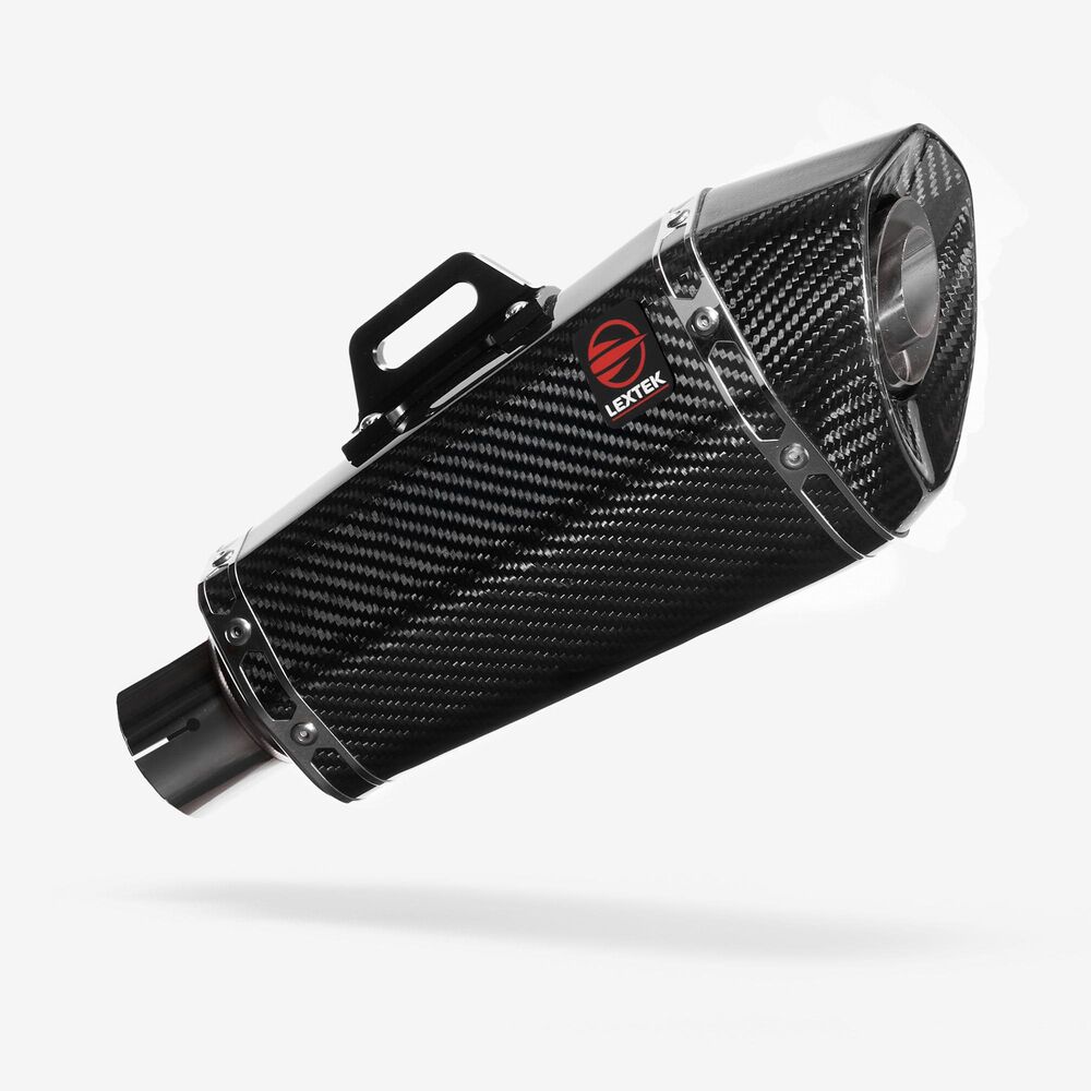 Lextek | Lextek Stainless Steel XP8C Carbon Fibre Exhaust System 210mm ...